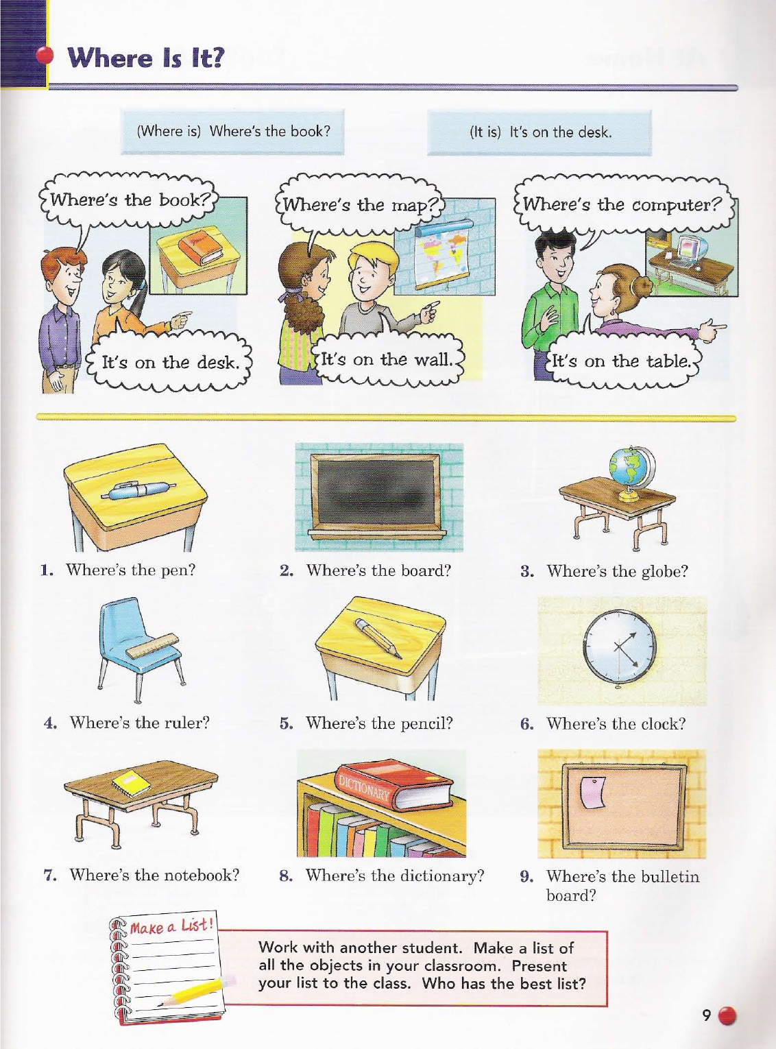 To be + Location Subject Pronouns - Inglês