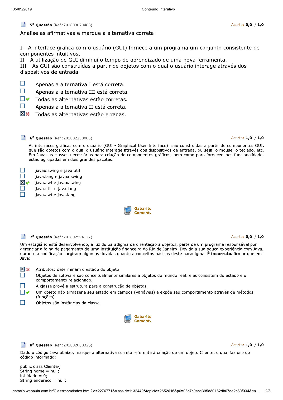 Prova De Programação Em Java Programação Em Java