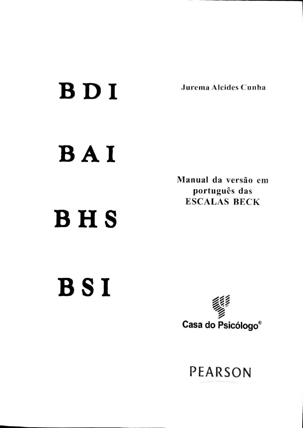 Escala Beck - BDI BAI BHS BSI - Psicologia + Terapia Cognitiva ...