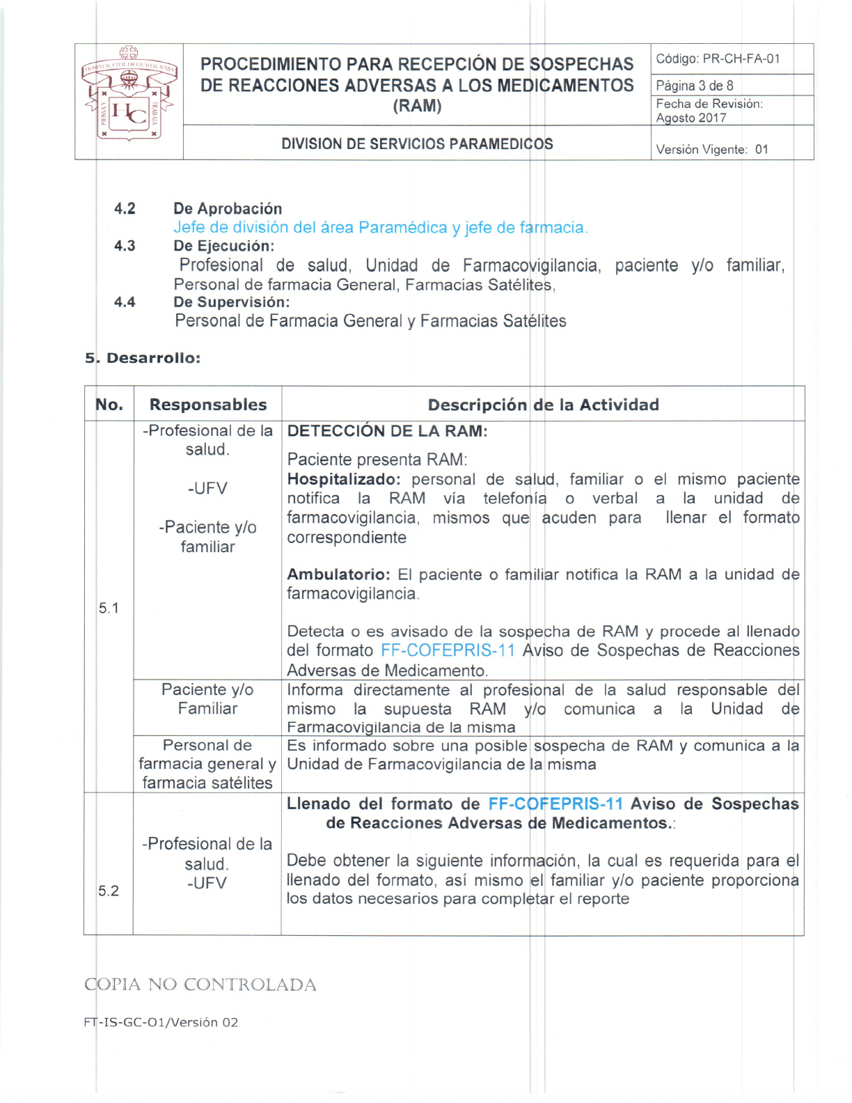 Procedimiento-para-recepciAn-de-sospechas-de-reacciones-adversas-a-los ... Procedimiento-para-recepciAn-de-sospechas-de-reacciones-adversas-a-los ...
