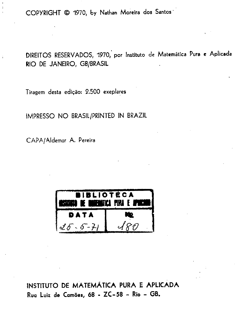 LIVRO VETORES E MATRIZES NATHAN SANTOS - Geometria Analítica LIVRO VETORES E MATRIZES NATHAN SANTOS - Geometria Analítica