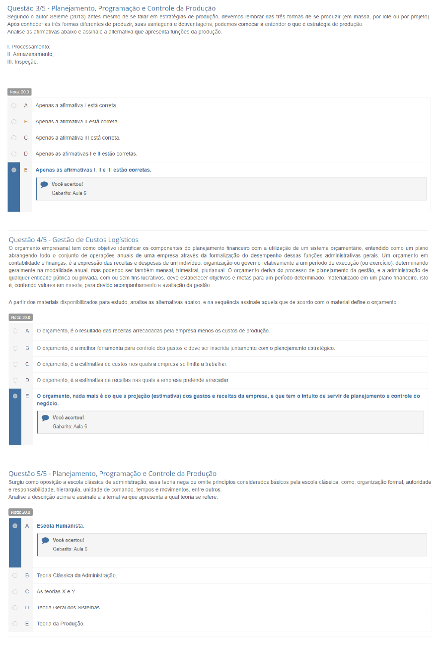 Apol 5 - Gestão de custos Logisticos e PPCP - Gestão de Custos ... Apol 5 - Gestão de custos Logisticos e PPCP - Gestão de Custos ...