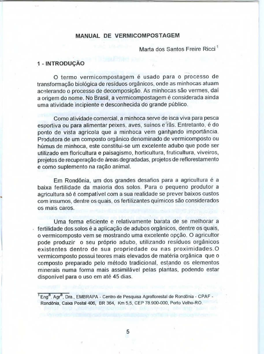 Diagrama De Vermicompostagem