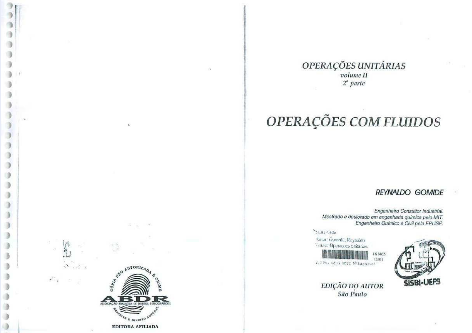 Gomide vol 2 - Introdução à Engenharia Química