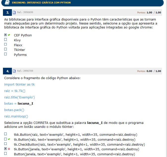 AV 2 - DESENVOLVIMENTO RÁPIDO DE APLICAÇÕES EM PYTHON - Pag2 - Python