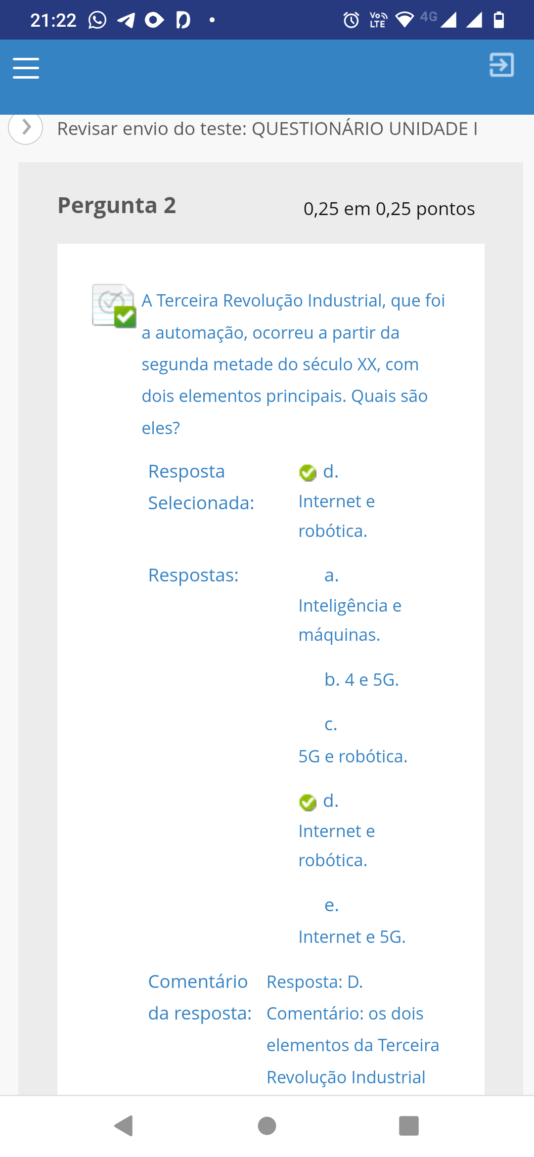 questionário l - Industria 4.0