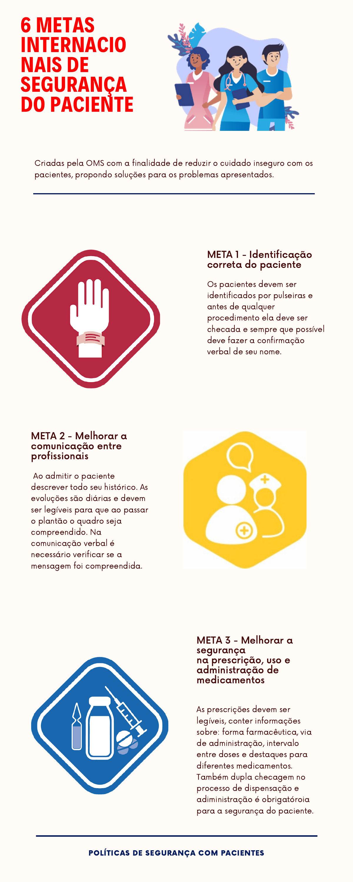 Imagem Contendo As 6 Metas Internacionais De Segurana Do