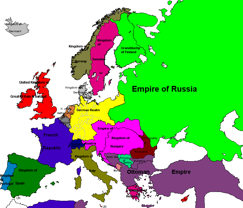 Europa 1878 - Formação do Sistema Internacional