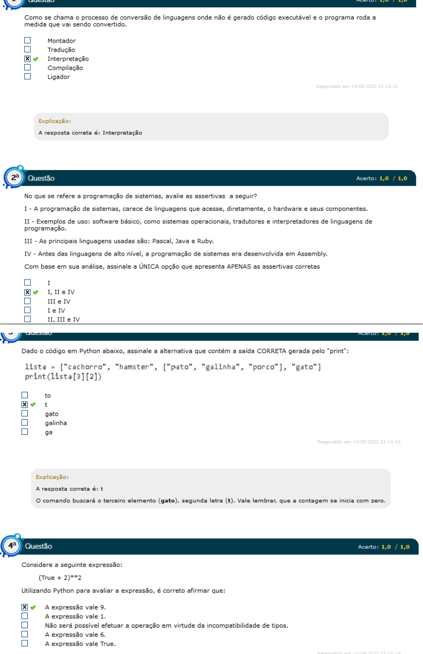 Simulado 2 Programação Python