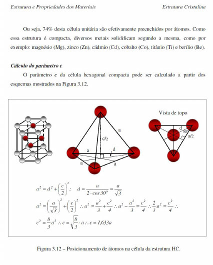 Hexagonal compacta - Estática nas Estruturas