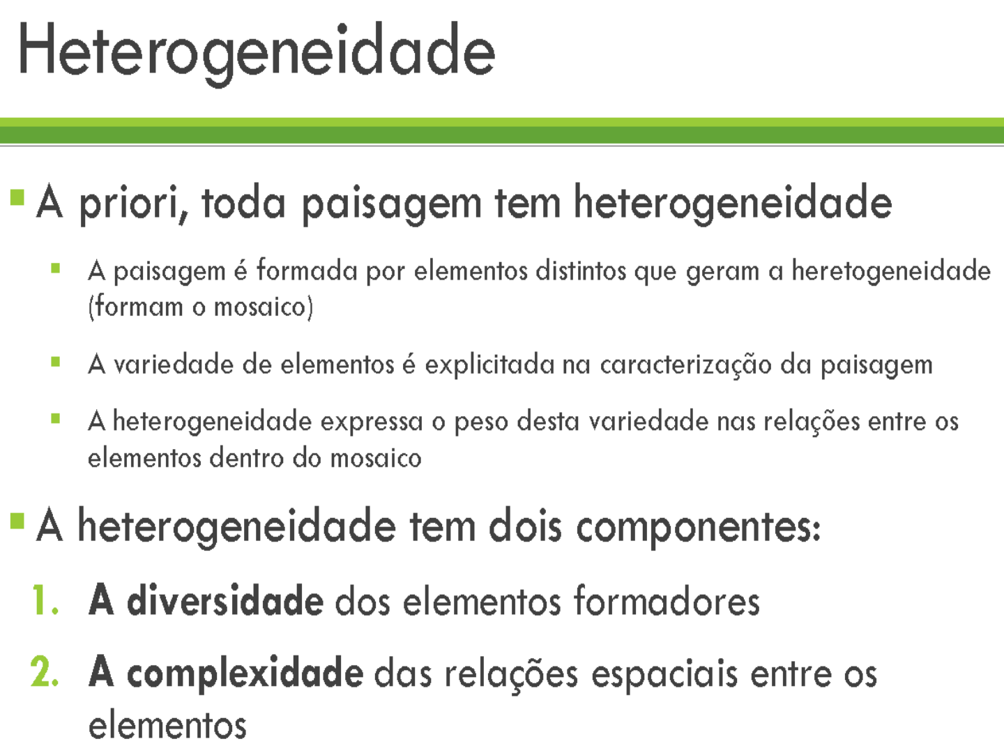 aula de heterogeneidade e fragmentação - Concursos