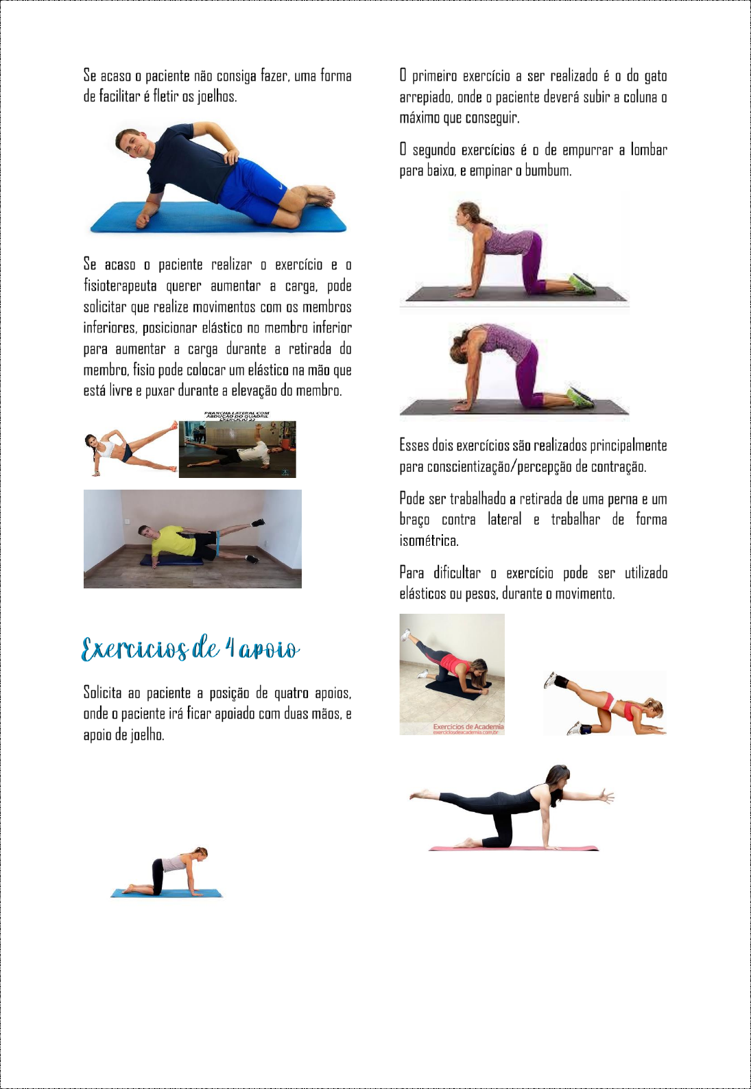 Exercícios Para fortalecimento da coluna - Fisioterapia em Ortopedia e ...