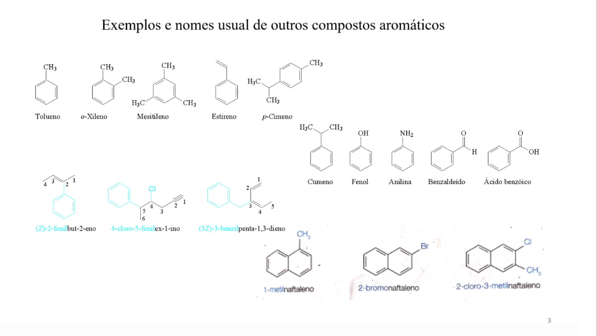 Aula teórica 5 - Introdução aos compostos aromáticos - Química Orgânica I