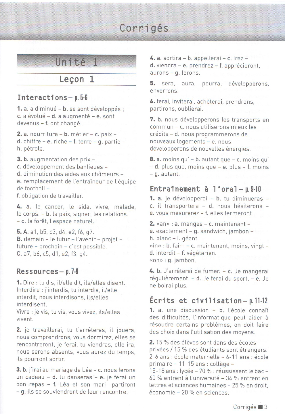 écho a2 cahier corriges - Fle (français Langue Etrangère)