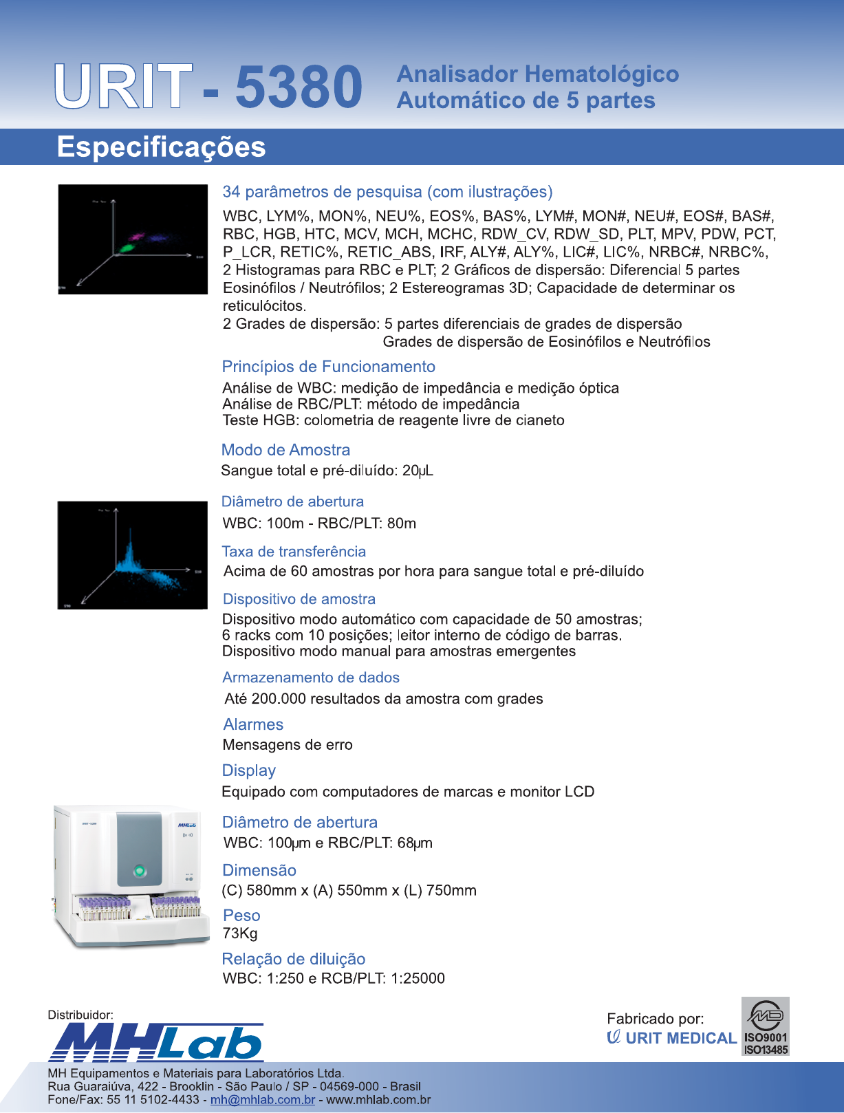 folder URIT-5380 - Equipamentos Laboratoriais