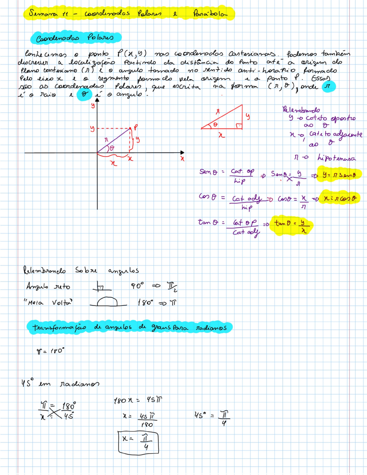 Parábola - Resumo - Geometria Analítica - Geometria Analítica