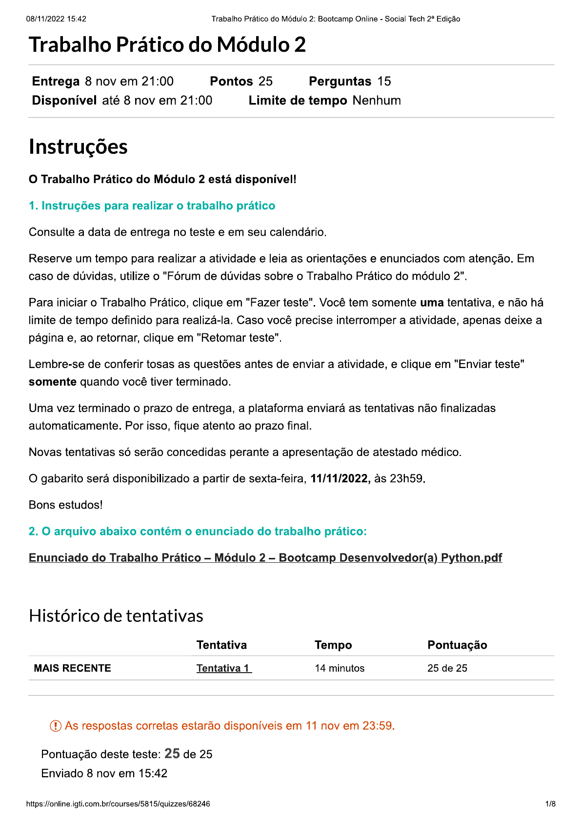 MODELO PRATICO MODULO 2 - Python