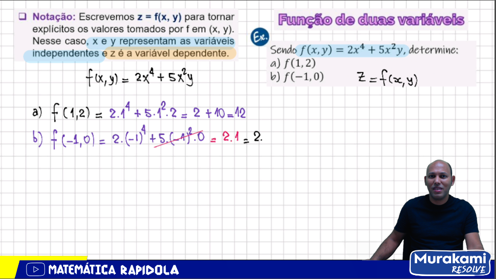 Função De Duas Variaveis Matemática
