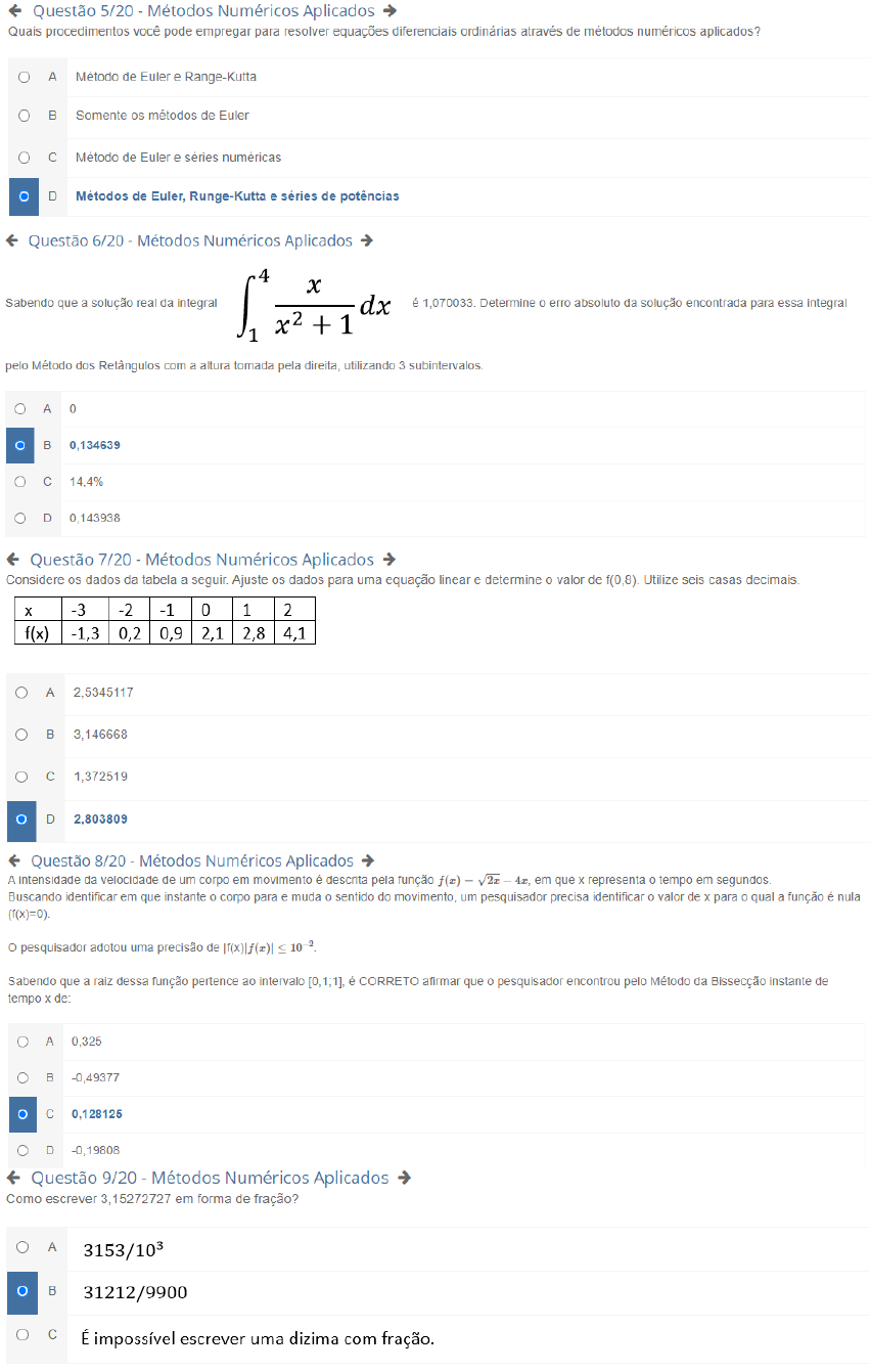 Atividade Pratica Metodos Numericos Aplicados - Métodos Numéricos Aplicados