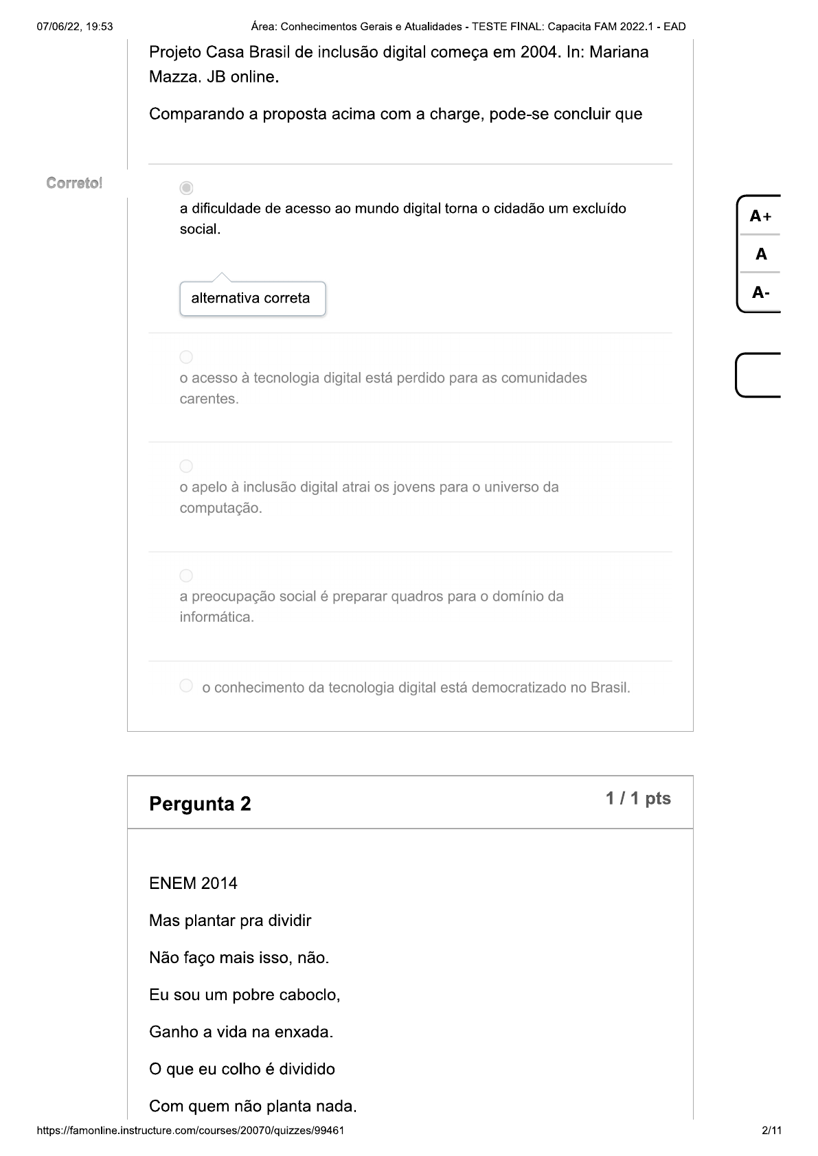 Teste De Conhecimentos Gerais E Atualidades - FDPLEARN