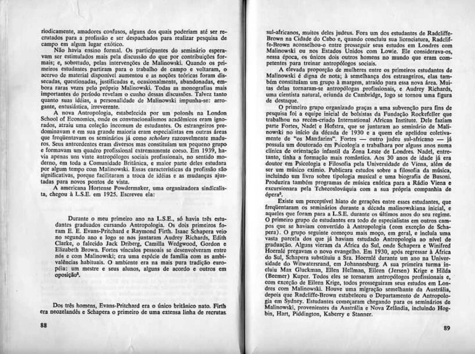 KUPER Adam. As décadas de 1930 e 1940 Dá função à estrutura ...