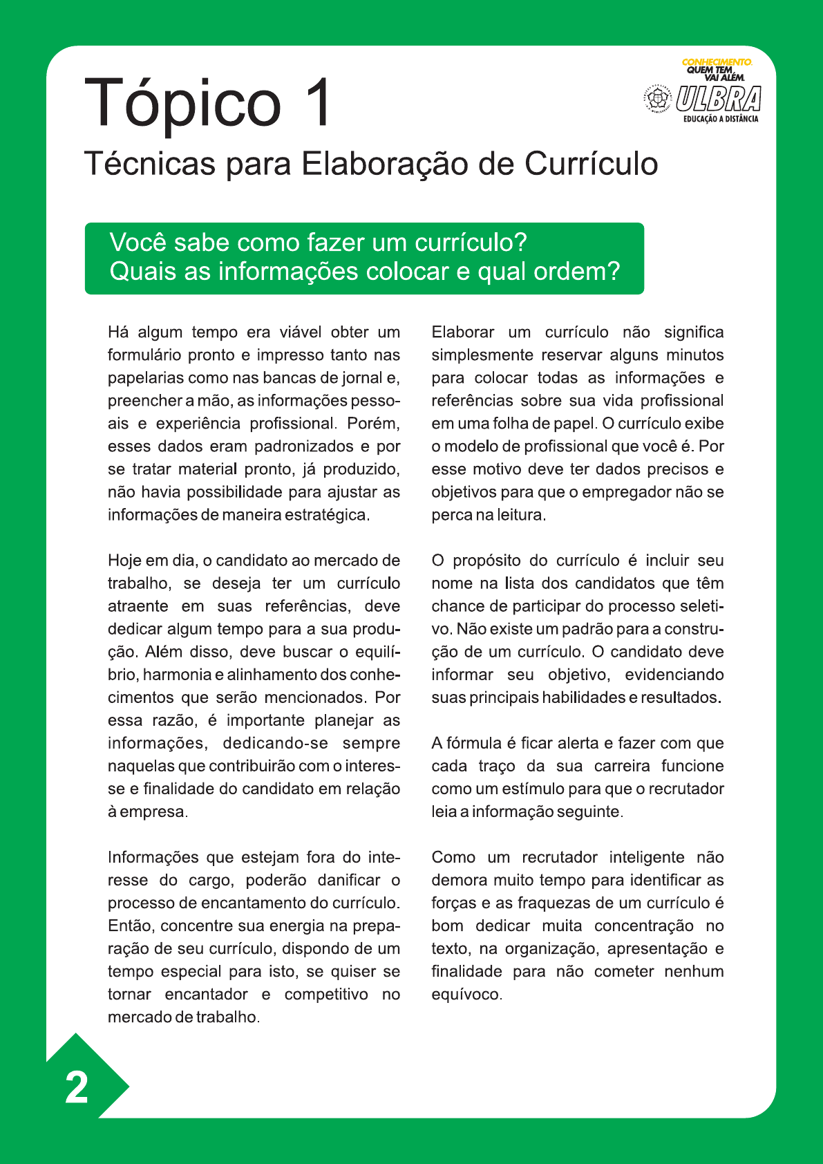 Ulbra Trabalho Logo