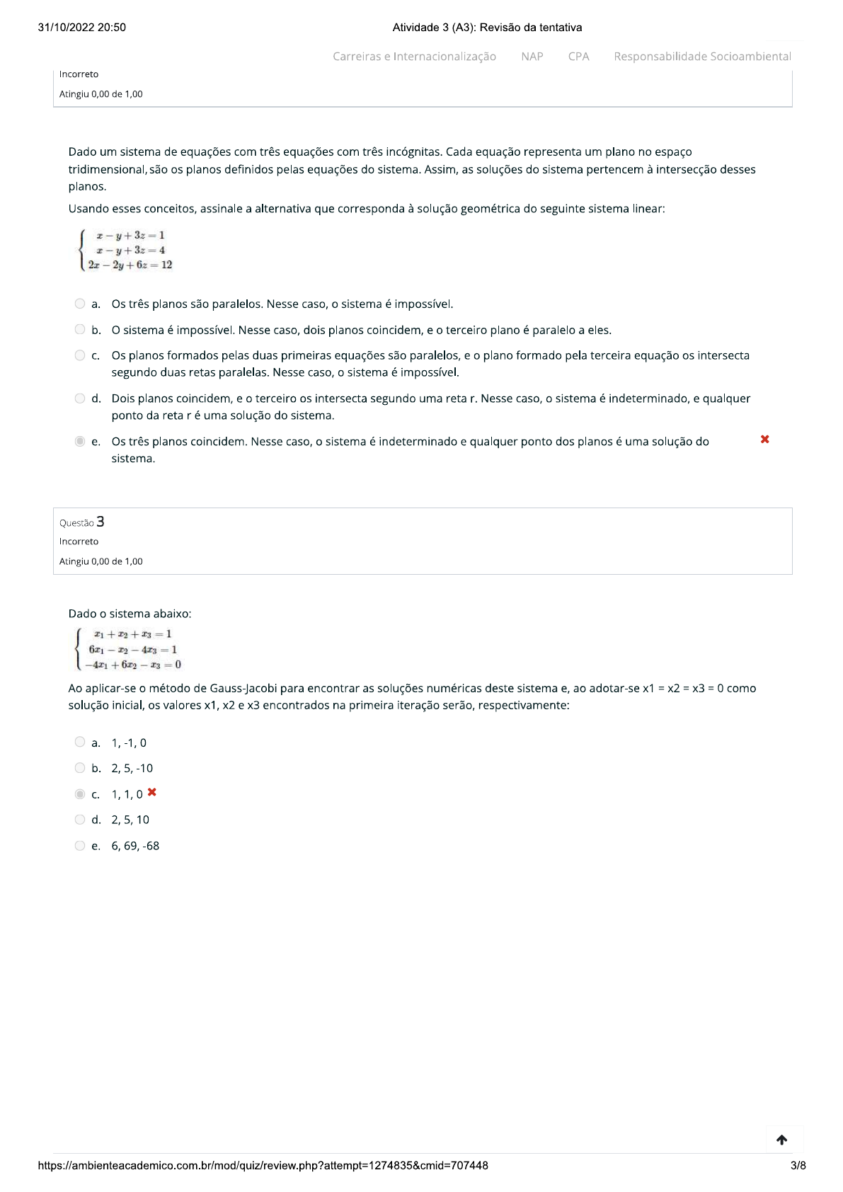 Atividade 3 A3 Algebra - Álgebra Linear Computacional