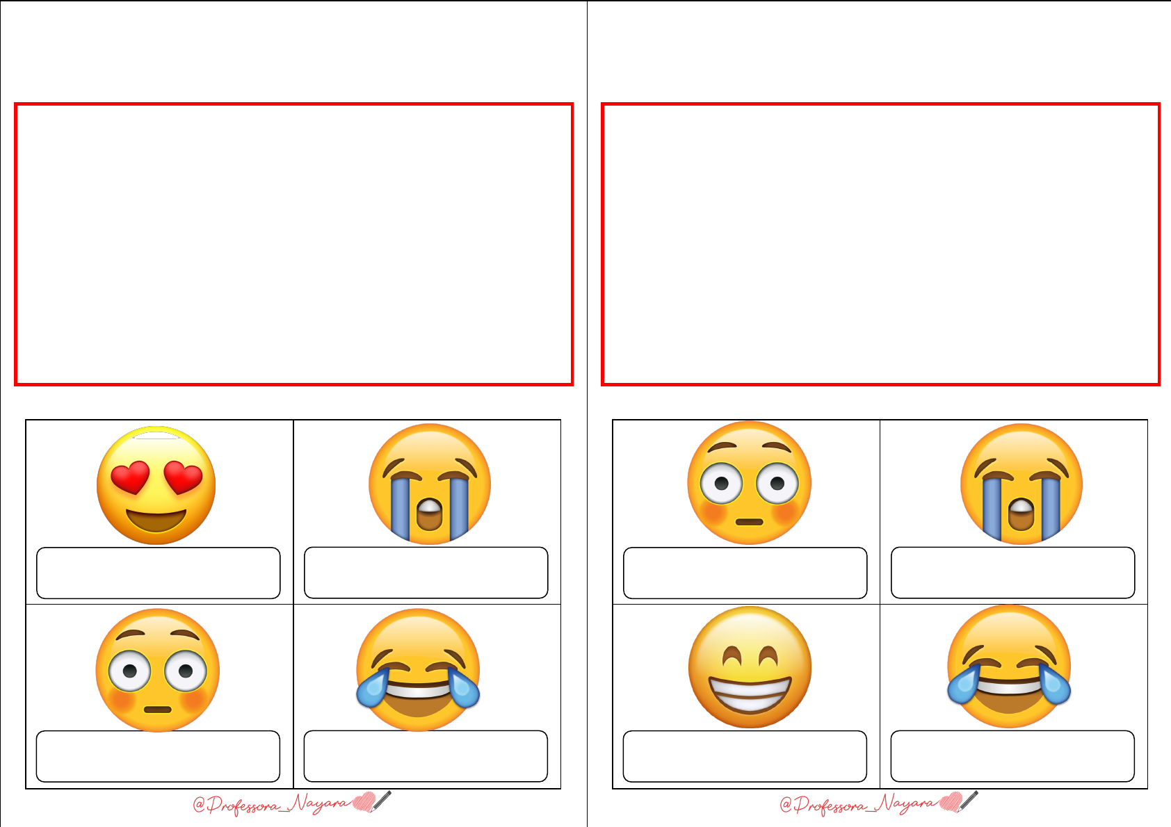 Fichas Das Emocoes Para Imprimir Surpresa Sentimentos