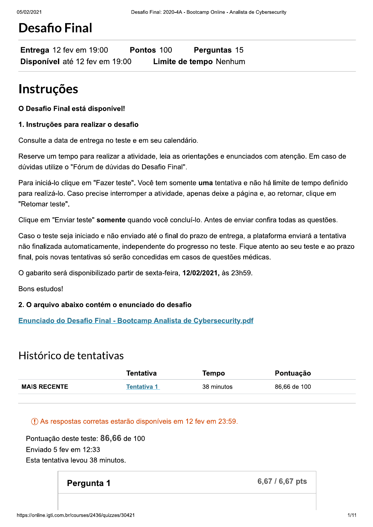 desafio final - Informática I