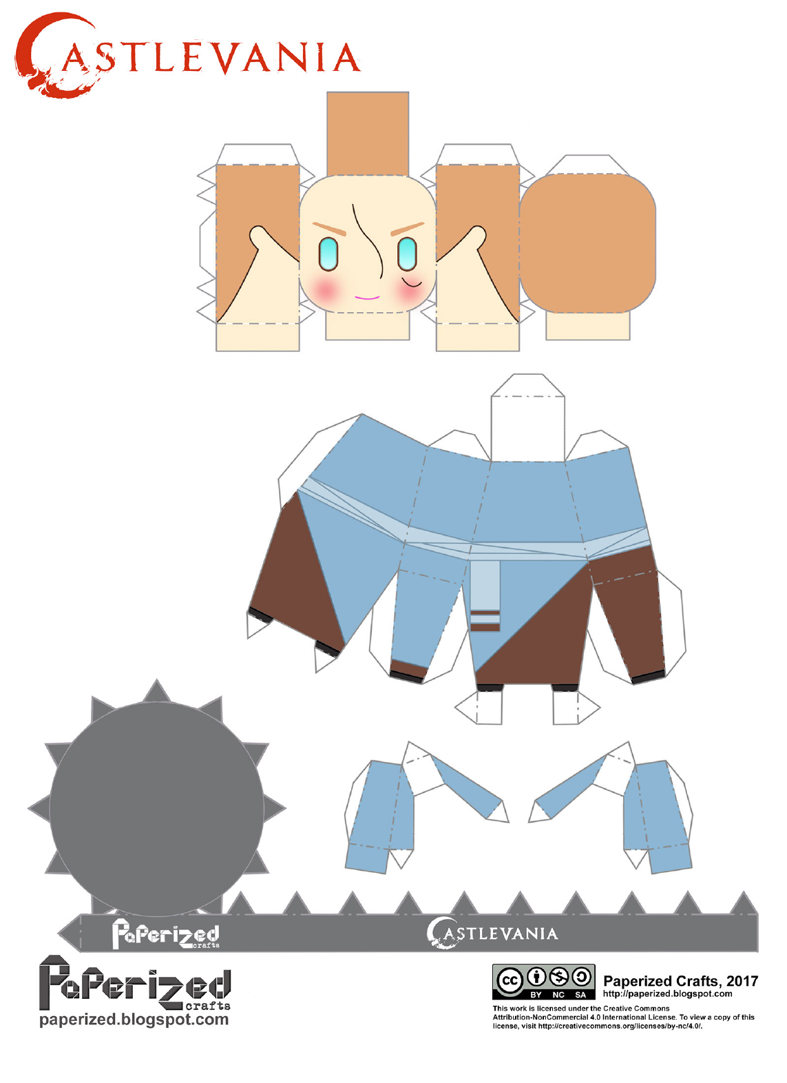 Castlevania - Sypha Papercraft - Design