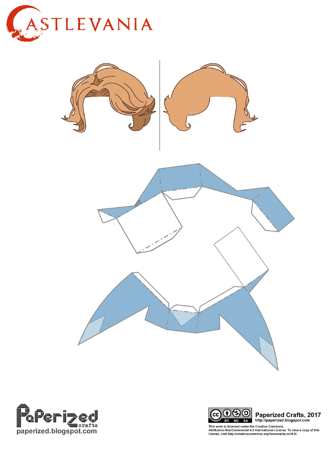 Castlevania - Sypha Papercraft - Design