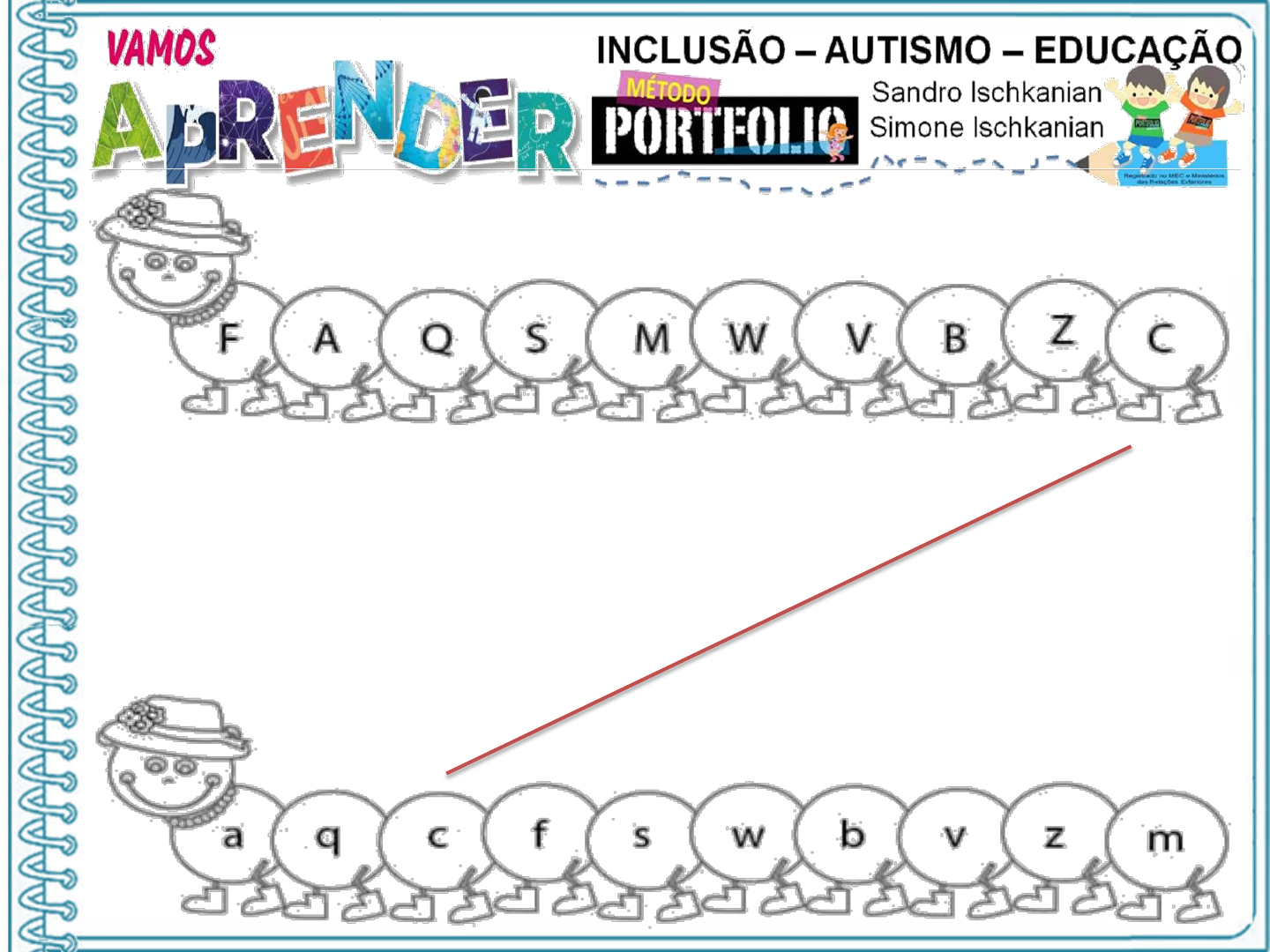 VAMOS APRENDER 1 LIGUE AS LETRAS IGUAIS - Psicopedagogia