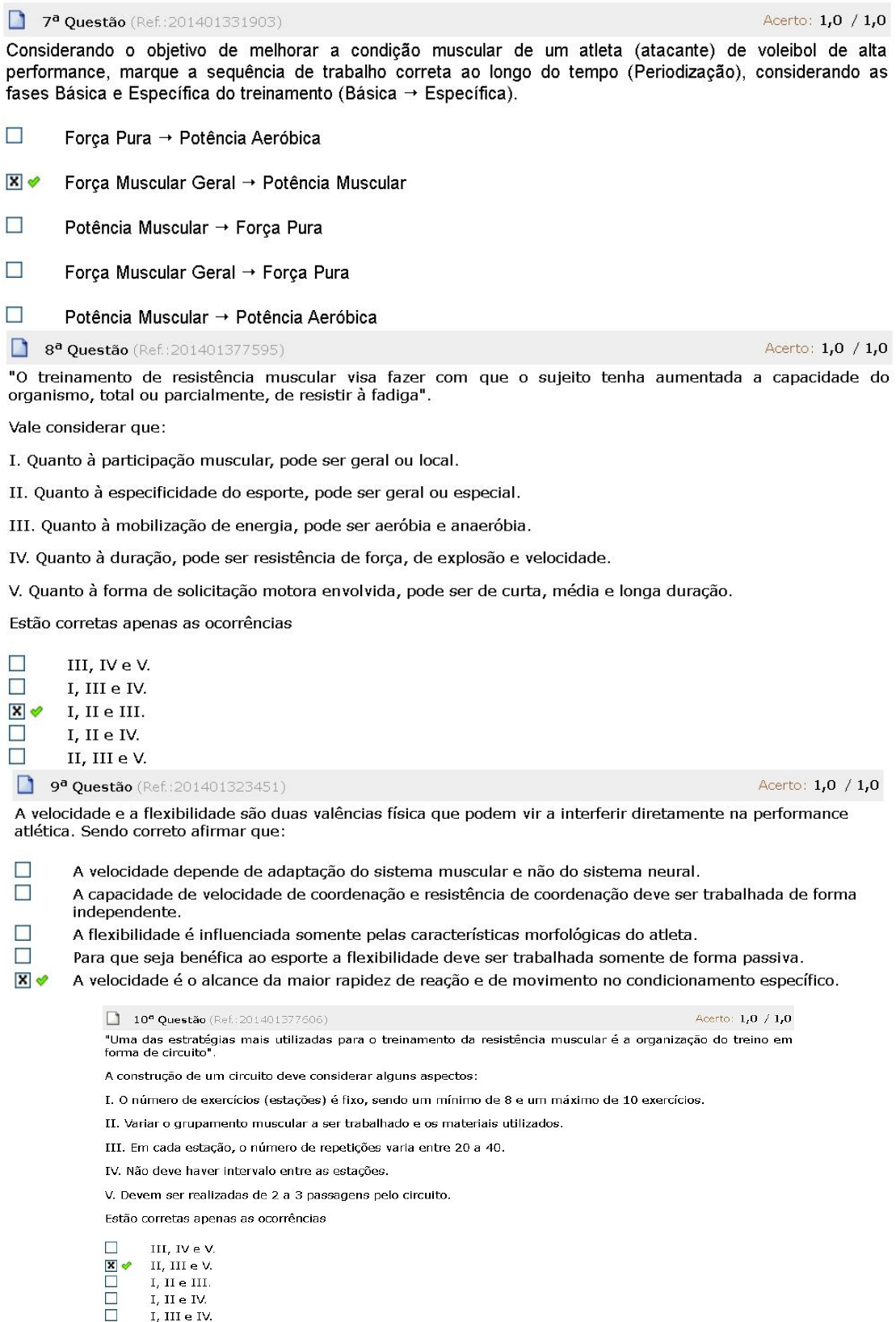 AVALIAÇÃO PARCIAL - METODOLOGIA DO TREINAMENTO FÍSICO-ESPORTIVO ...