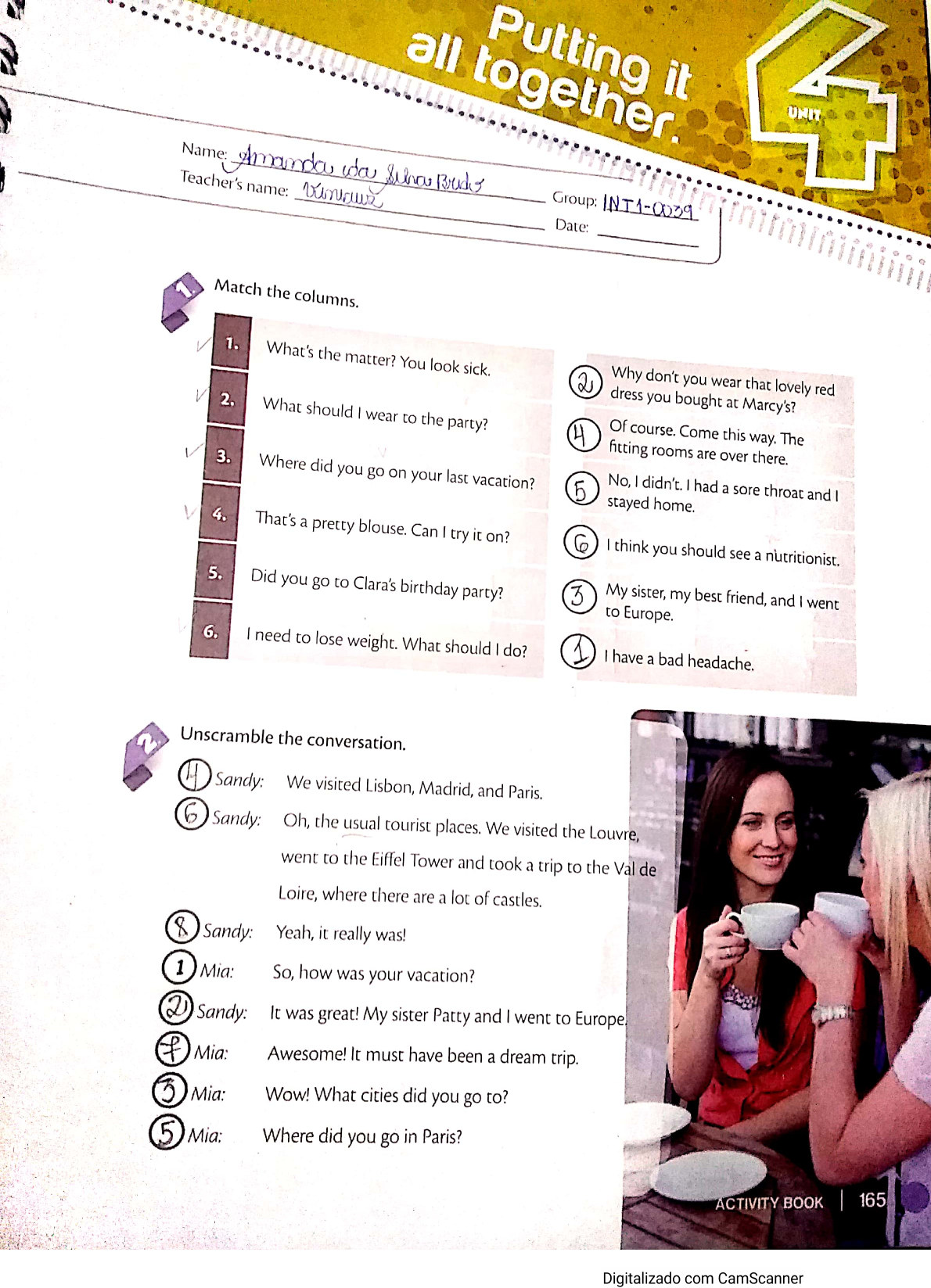 Unit 4 - Putting it all together - Inglês