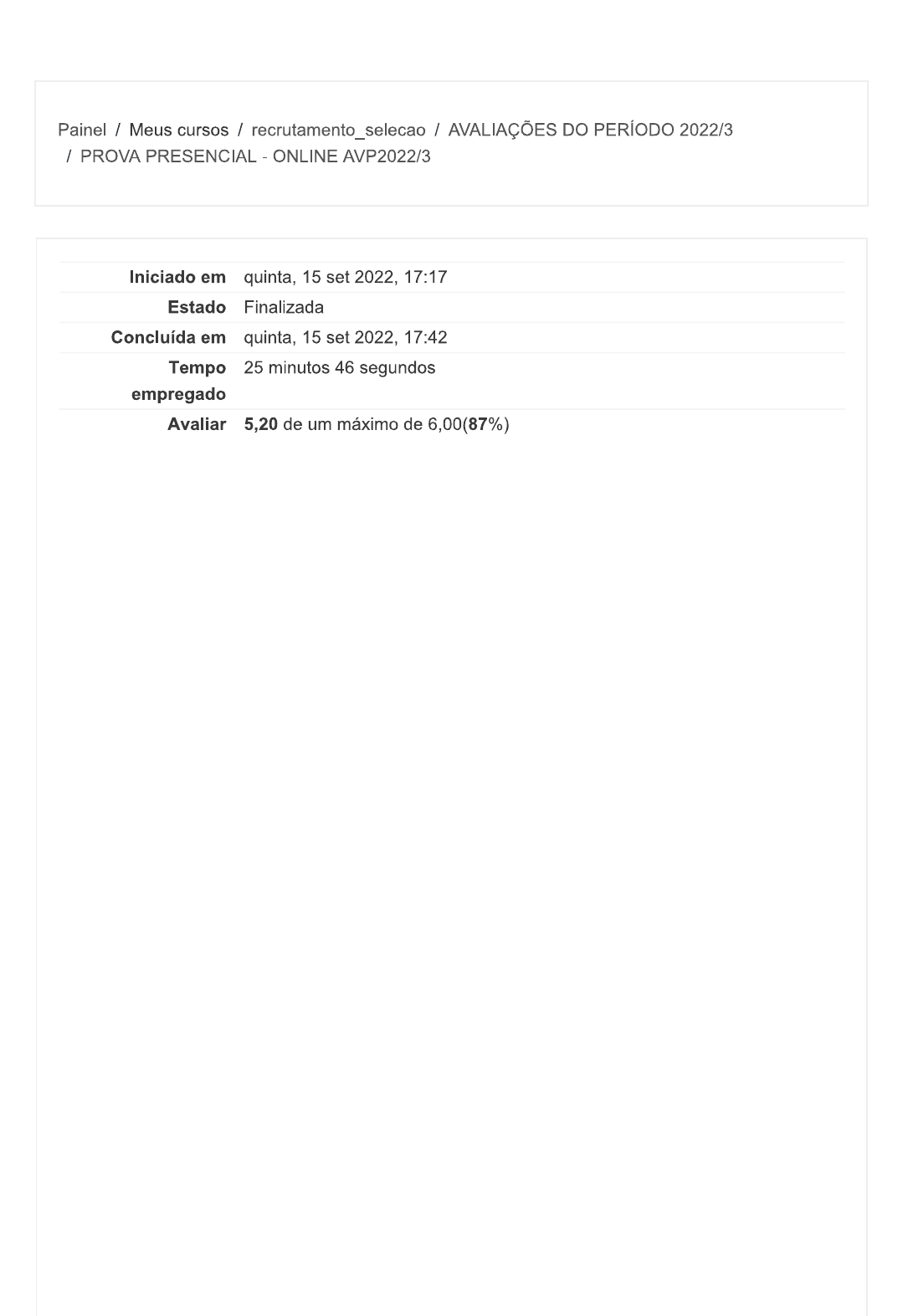 PROVA RECRUTAMENTO E SELEÇÃO FCV - Recrutamento e Seleção em Recursos ... PROVA RECRUTAMENTO E SELEÇÃO FCV - Recrutamento e Seleção em Recursos ...