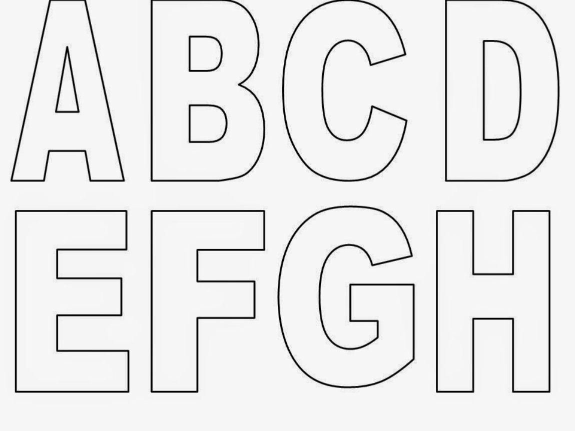 Alfabeto médio quadrado - Português