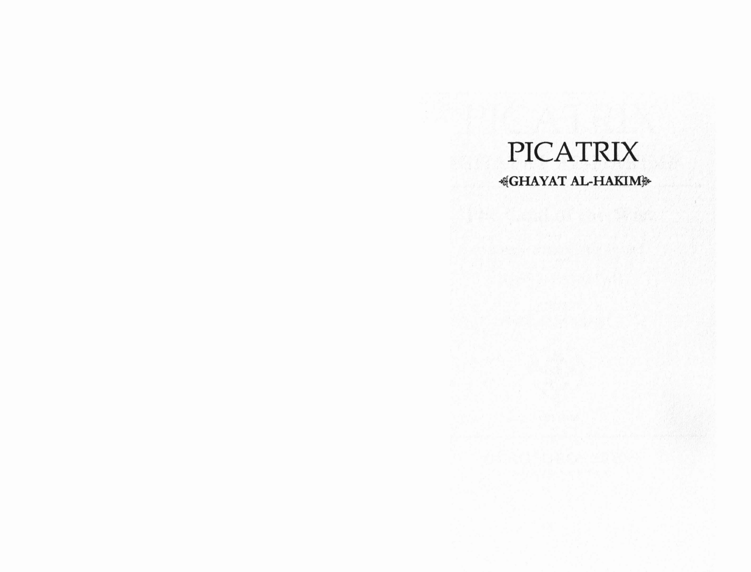picatrix - Manuais