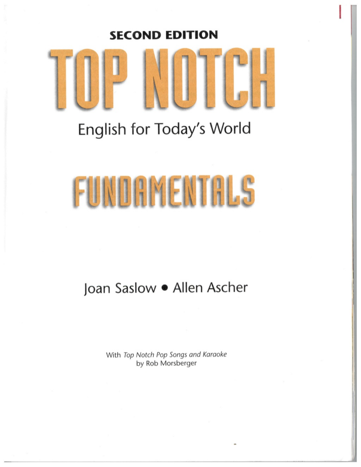 Top Notch Fundamentals SB (2nd Edition) - Inglês