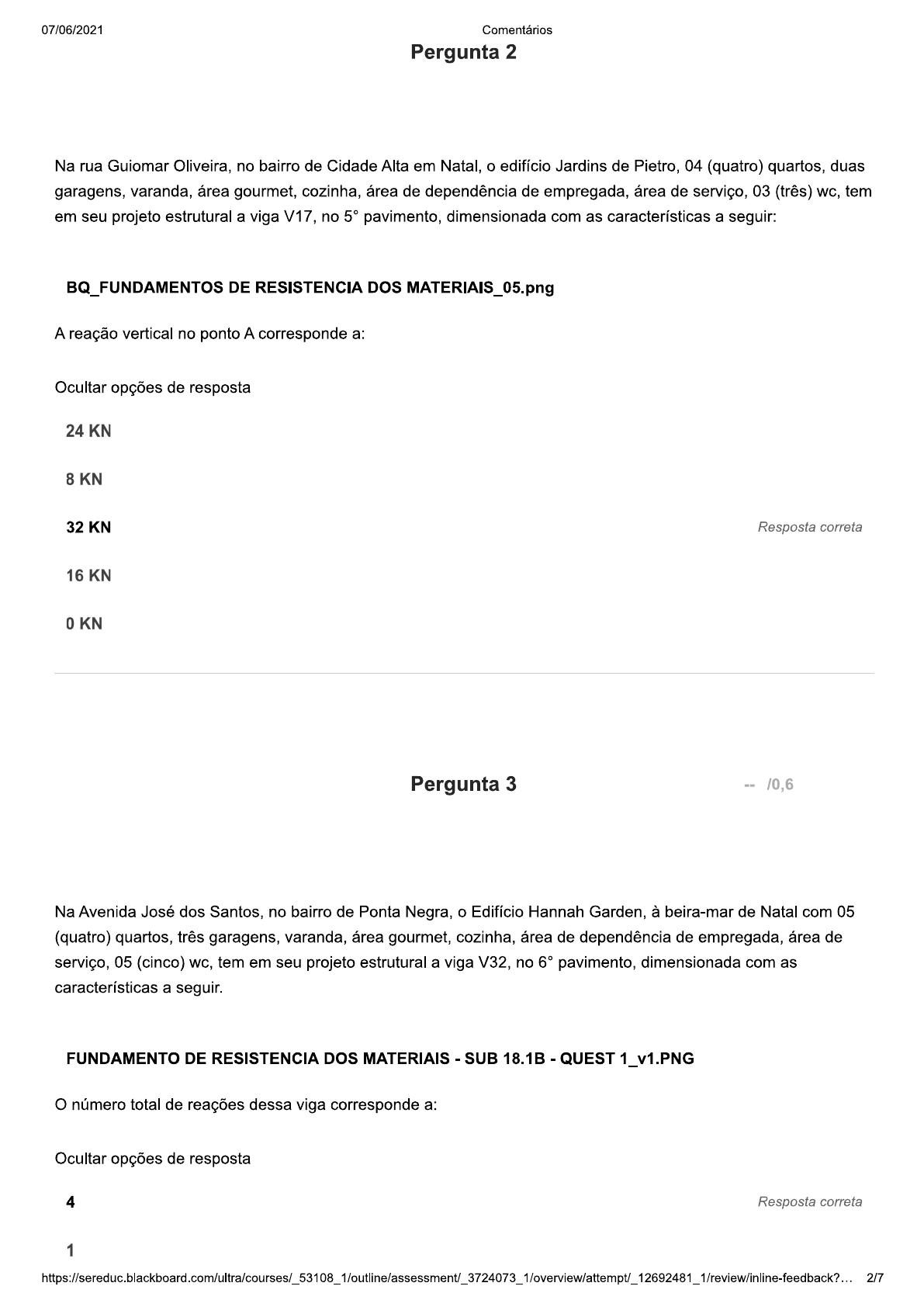 AV2 - Fund resistencia MATERIAIS 2021 - Fundamentos de Resistência dos ...