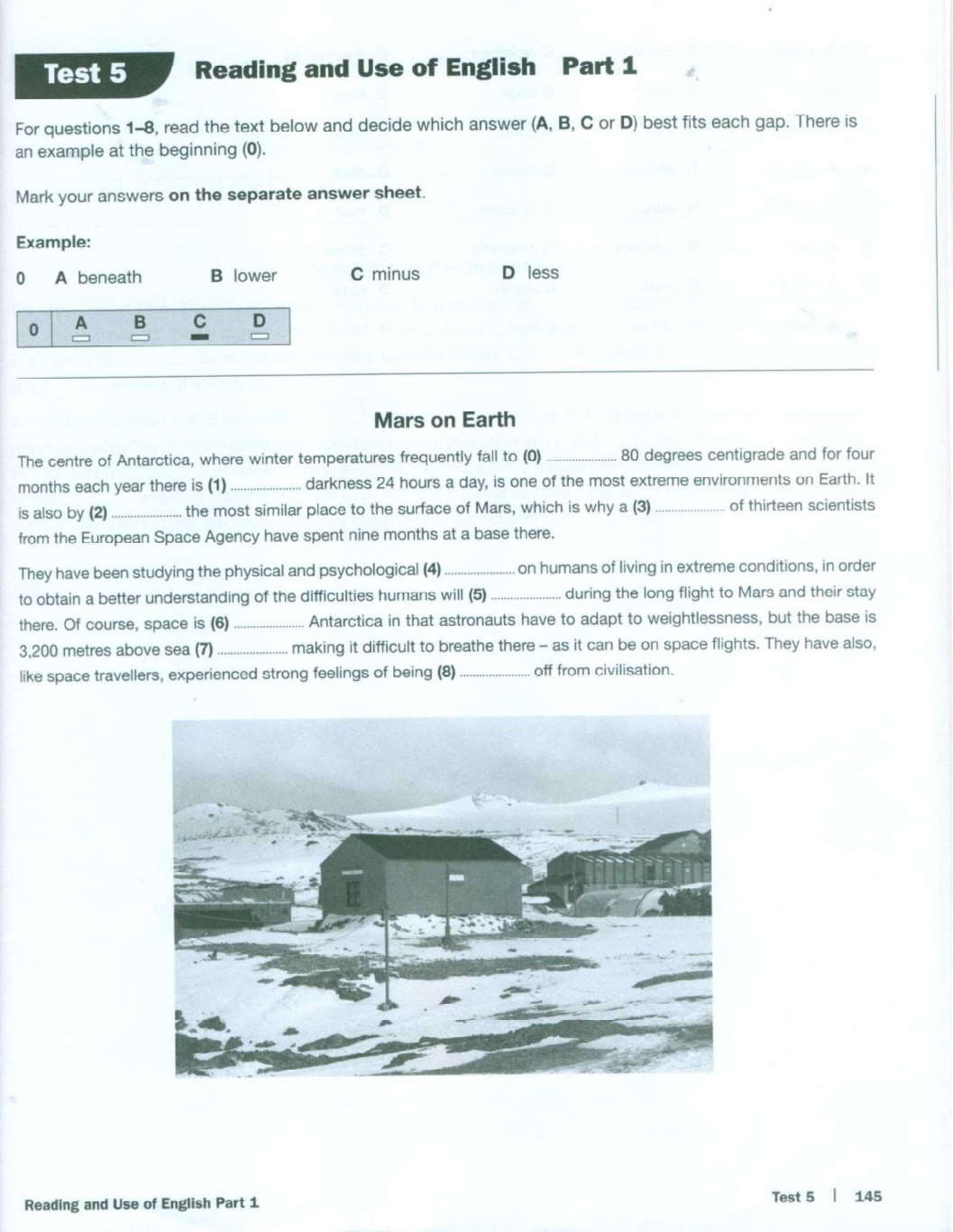 READING - TEST 5 - Inglês