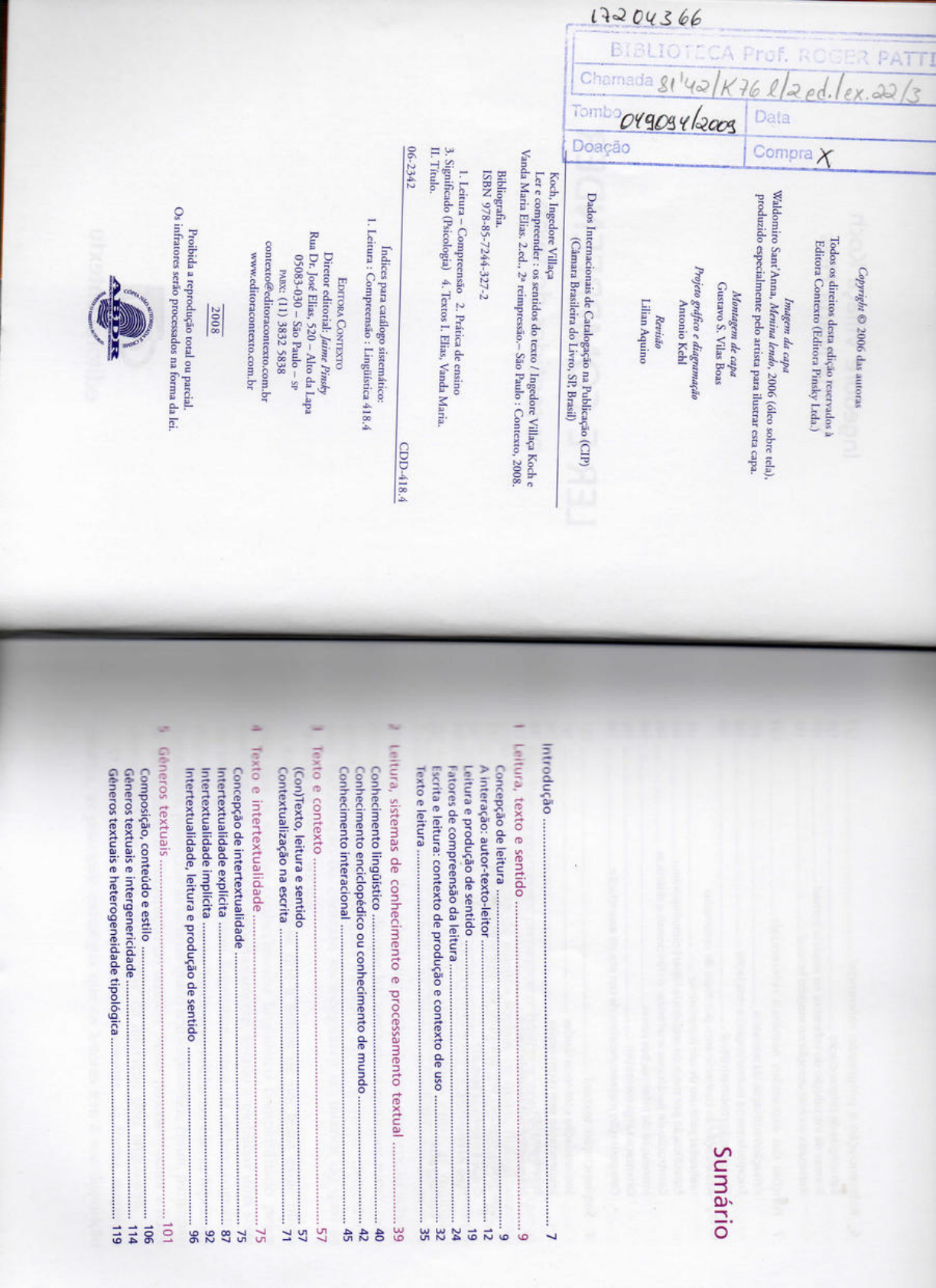 pdfcoffee.com 10-koch-ler-e-compreender-os-sentidos-do-texto-pdf-free - Metodologia e Prática ...