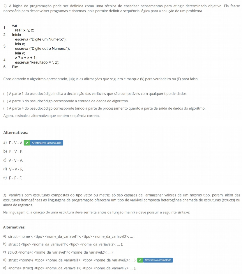 Aap1 Algoritmos E Programação Estruturada Algoritmos E Programação