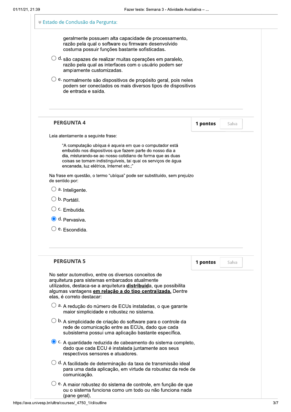Atividade Para Avaliação Semana 3 Eletrônica Embarcada Univesp