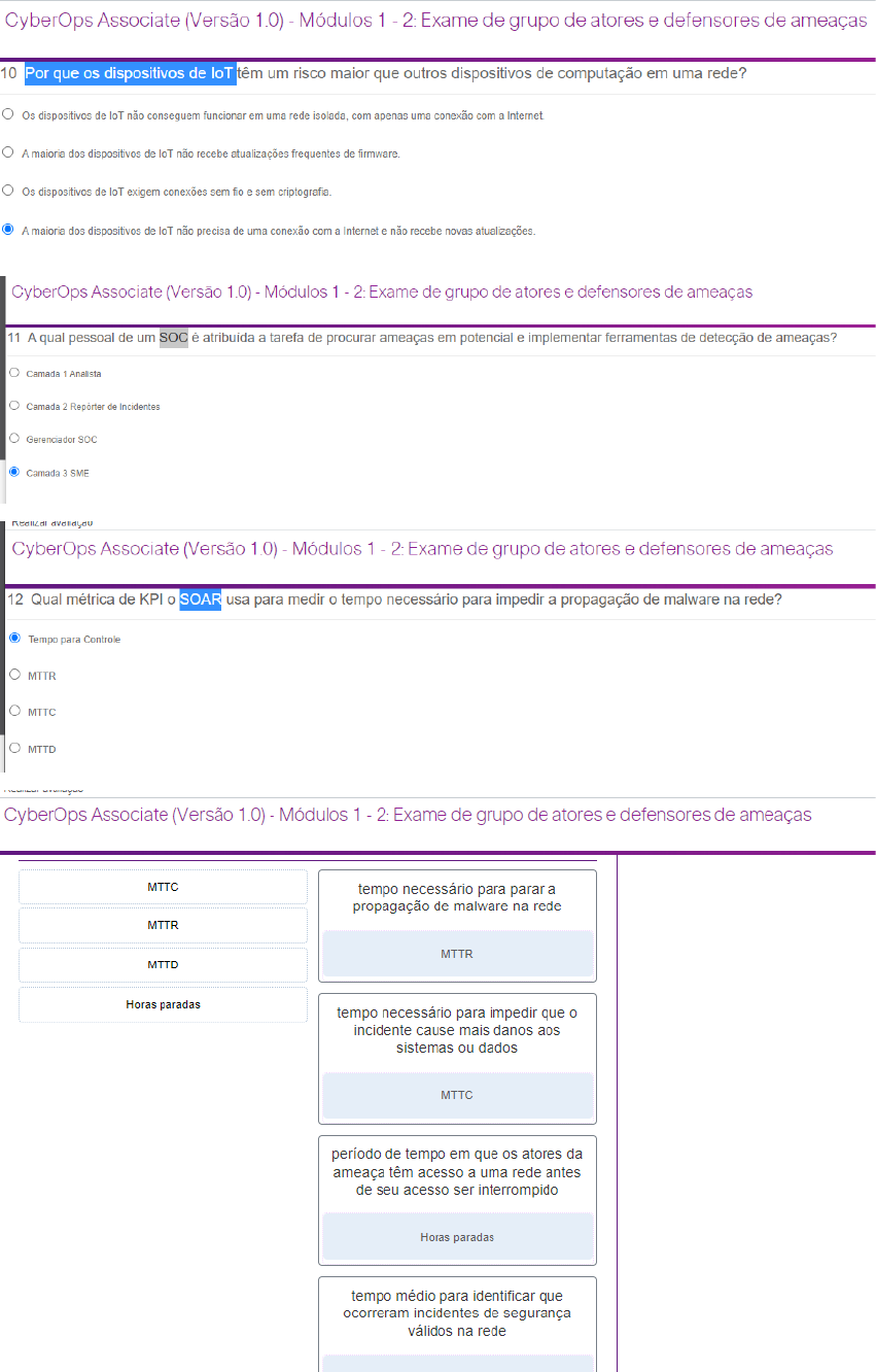 CyberOps Modulo 1 e 2 - Cybersecurity