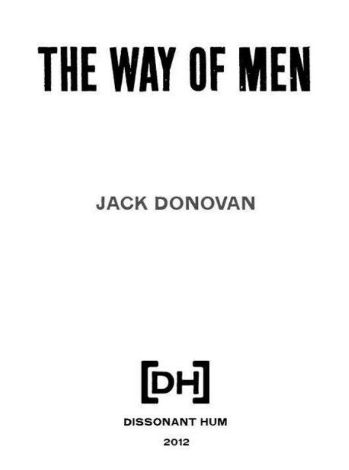 the way of men jack donovan - português - Desenvolvimento Pessoal