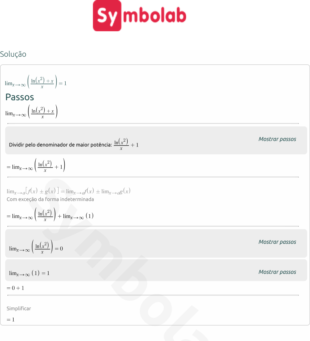 Symbolab - Solutions - Cálculo II