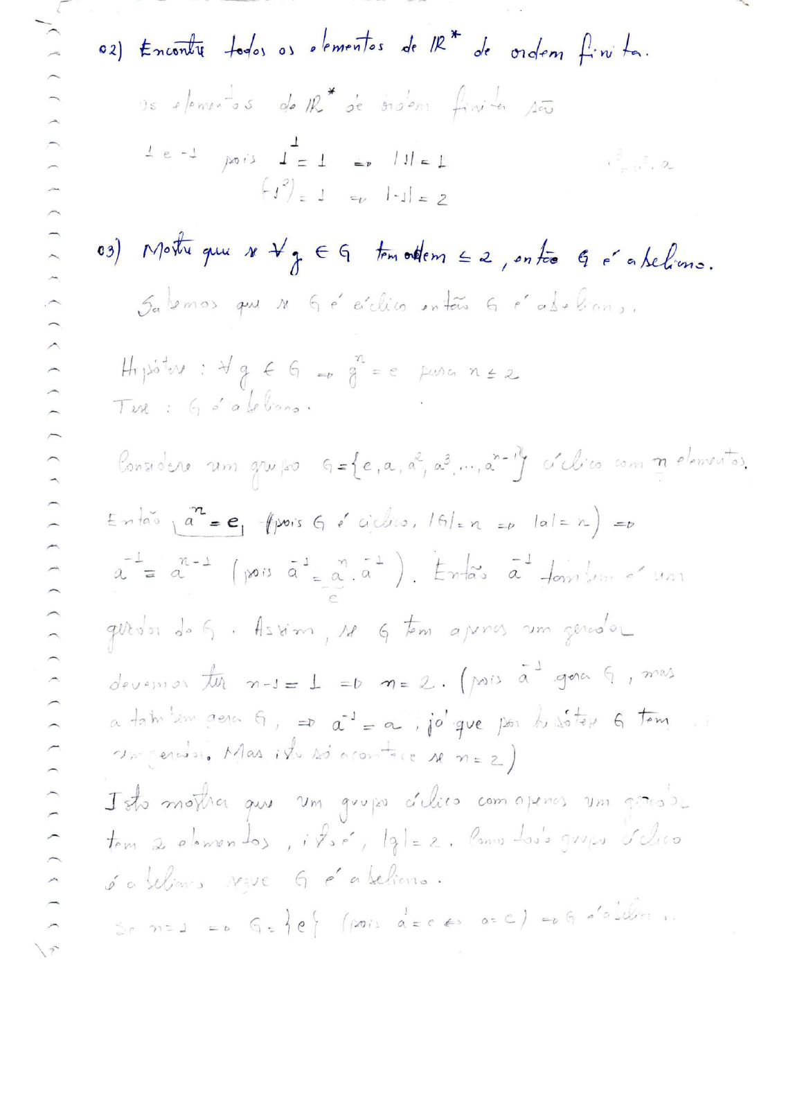 Exercícios de Álgebra Resolvidos - Álgebra I Exercícios de Álgebra Resolvidos - Álgebra I