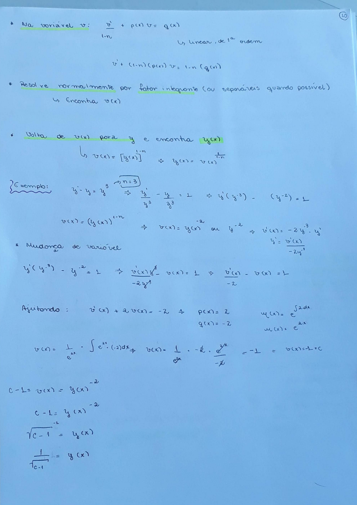 Resumo Edo Equações Diferenciais Ordinárias Edos Não Lineares