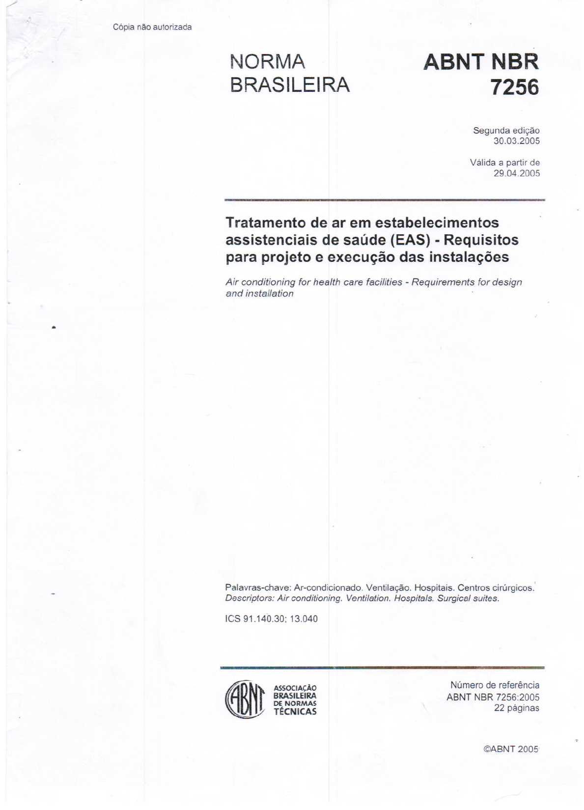 NBR 7256 (RDC-50 2002 - Hipertensao Arterial : Epidemiologia ... NBR 7256 (RDC-50 2002 - Hipertensao Arterial : Epidemiologia ...