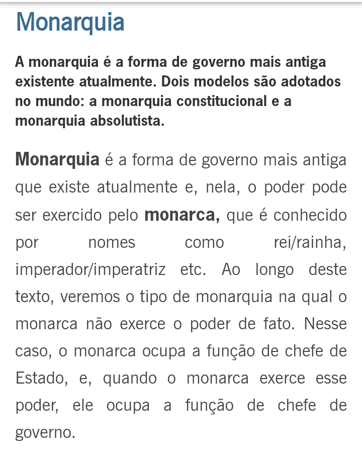 O que é Monarquia - História